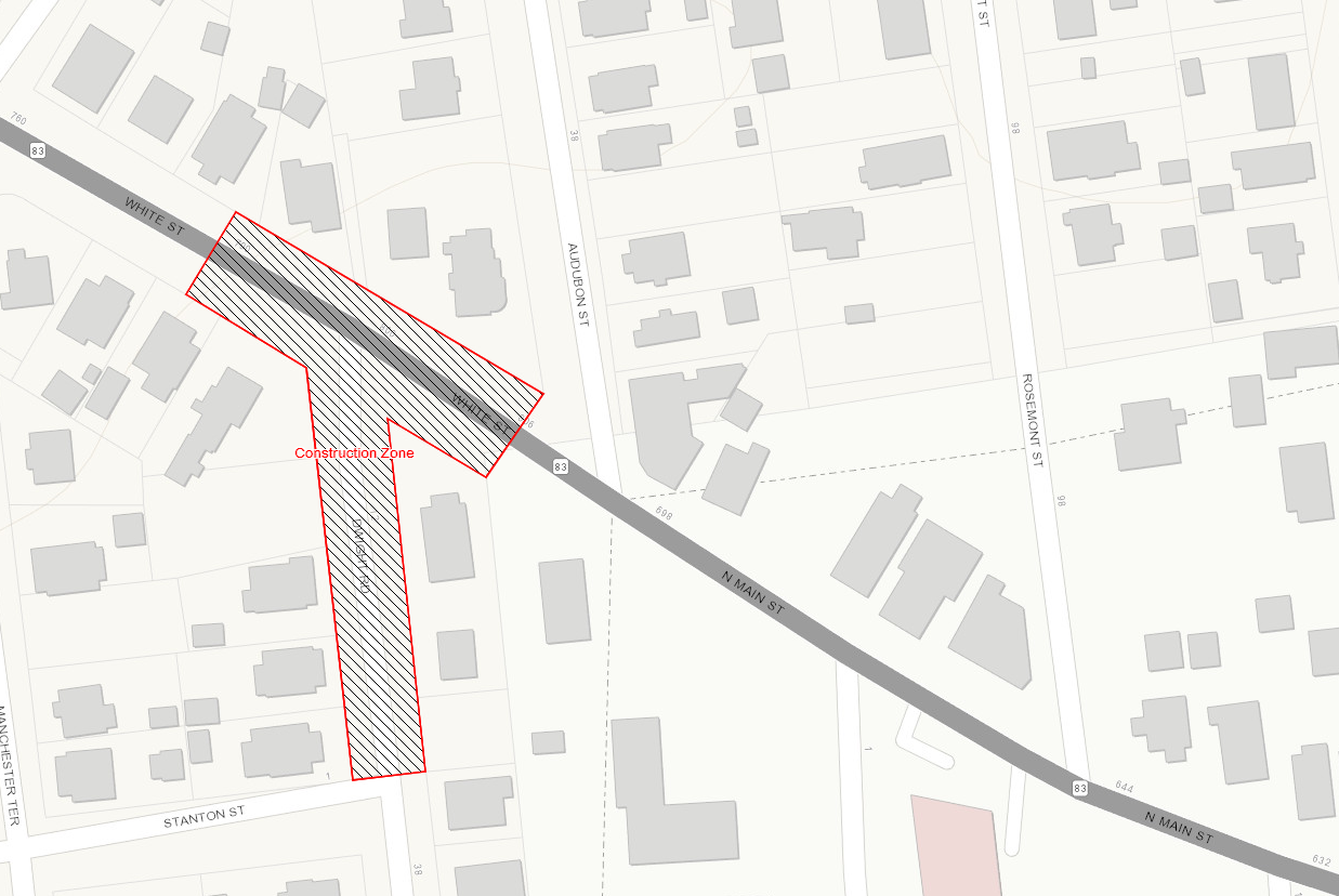 Construction Traffic Map - Springfield Water and Sewer Commission